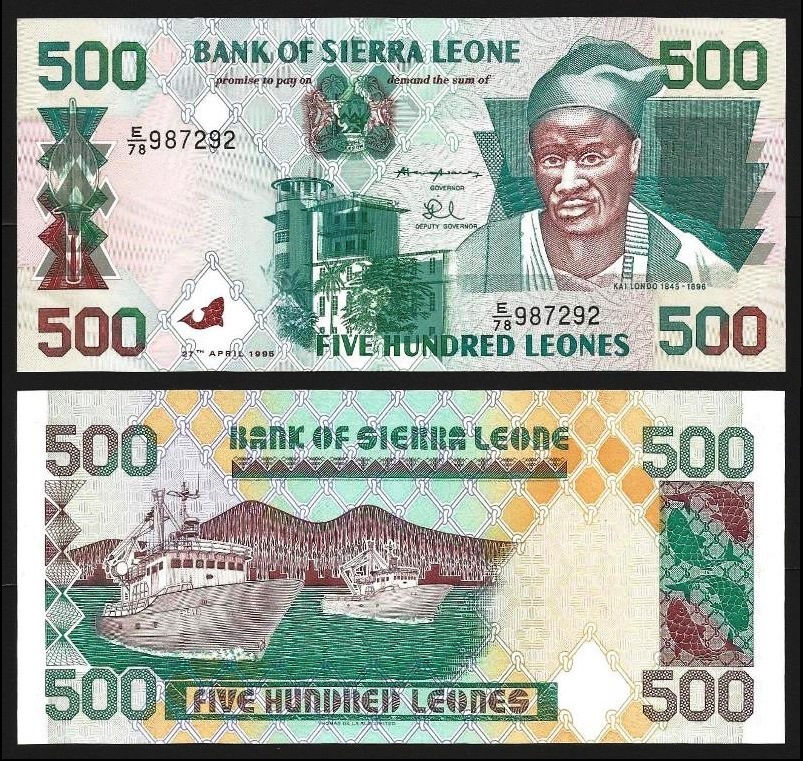 SERRA LEOA .n23a (SIERRA LEONE) - 500 LEONES (1995) NOVA - Numiscor