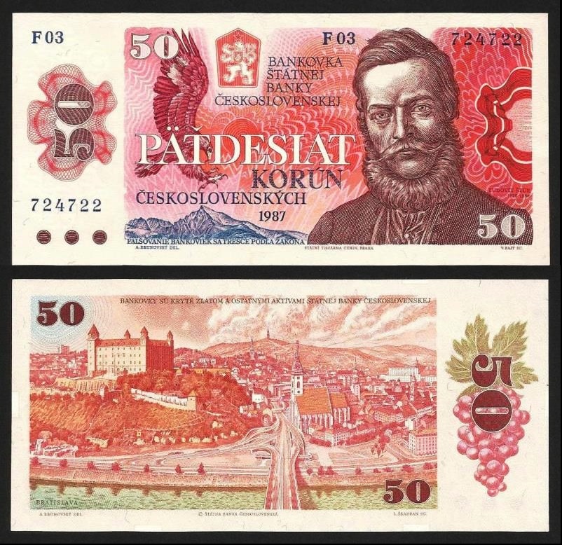 CHECOSLOVÁQUIA .n96a (CZECHOSLOVAKIA) - 50 KORUM (1987) QNOVA… Esc ...