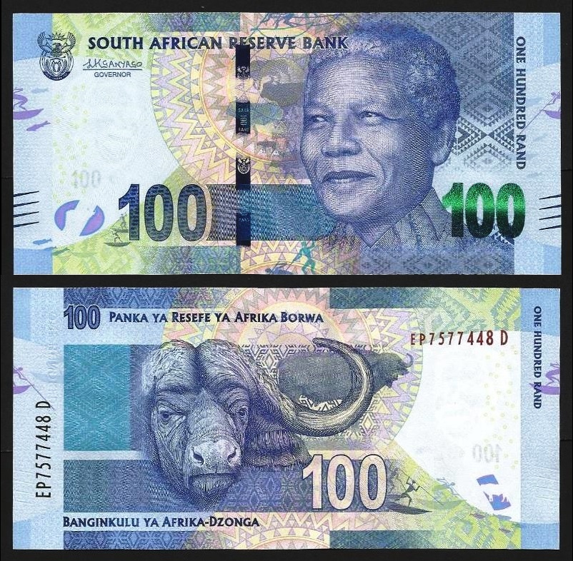 ÁFRICA DO SUL .n141b (SOUTH AFRICA) - 100 RAND 'Nelson Mandela' (2013/ ...