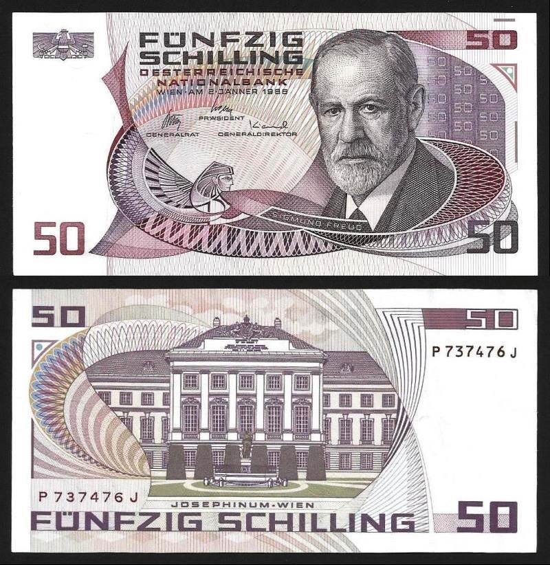 AUSTRIA .n149 - 50 SCHILLING ´Sigmund Freud' (1986) CIRC...Esc. - Numiscor